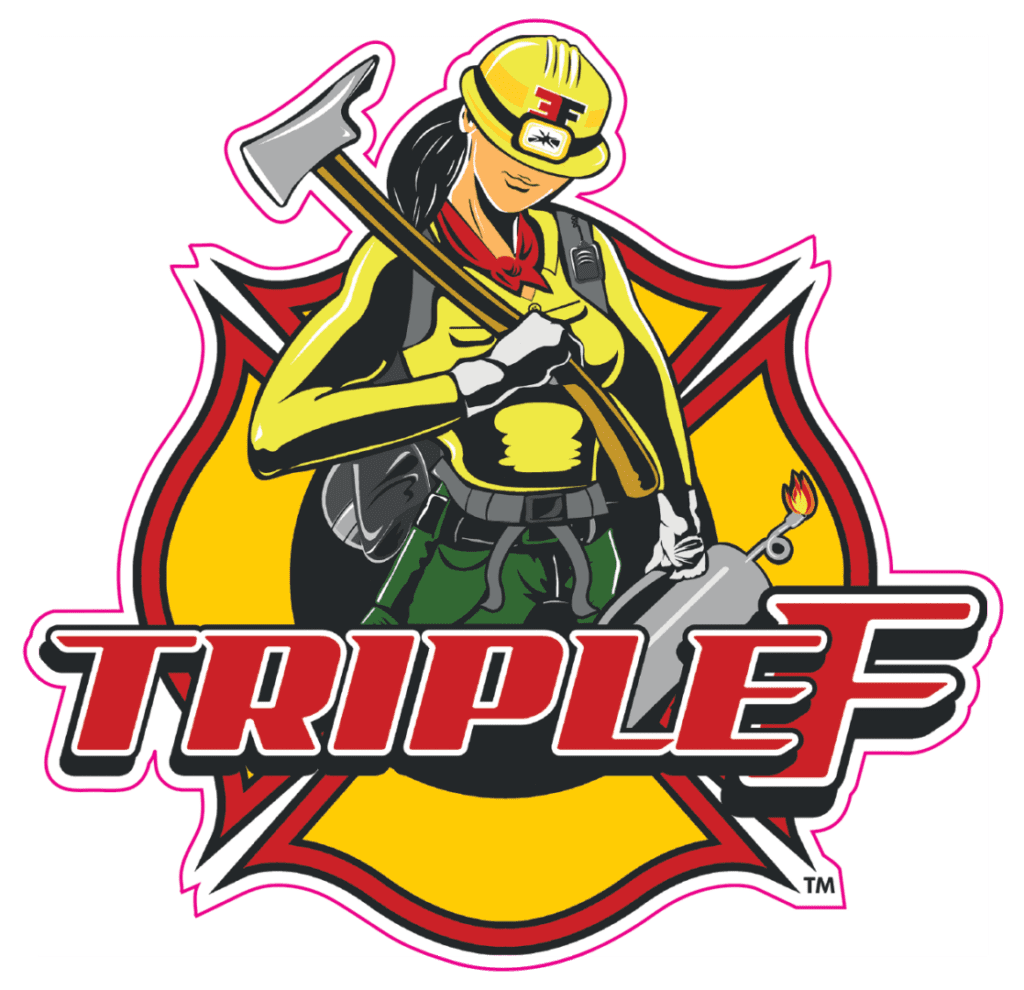 Wildland Female Logo - Helmet Decal - Triple F