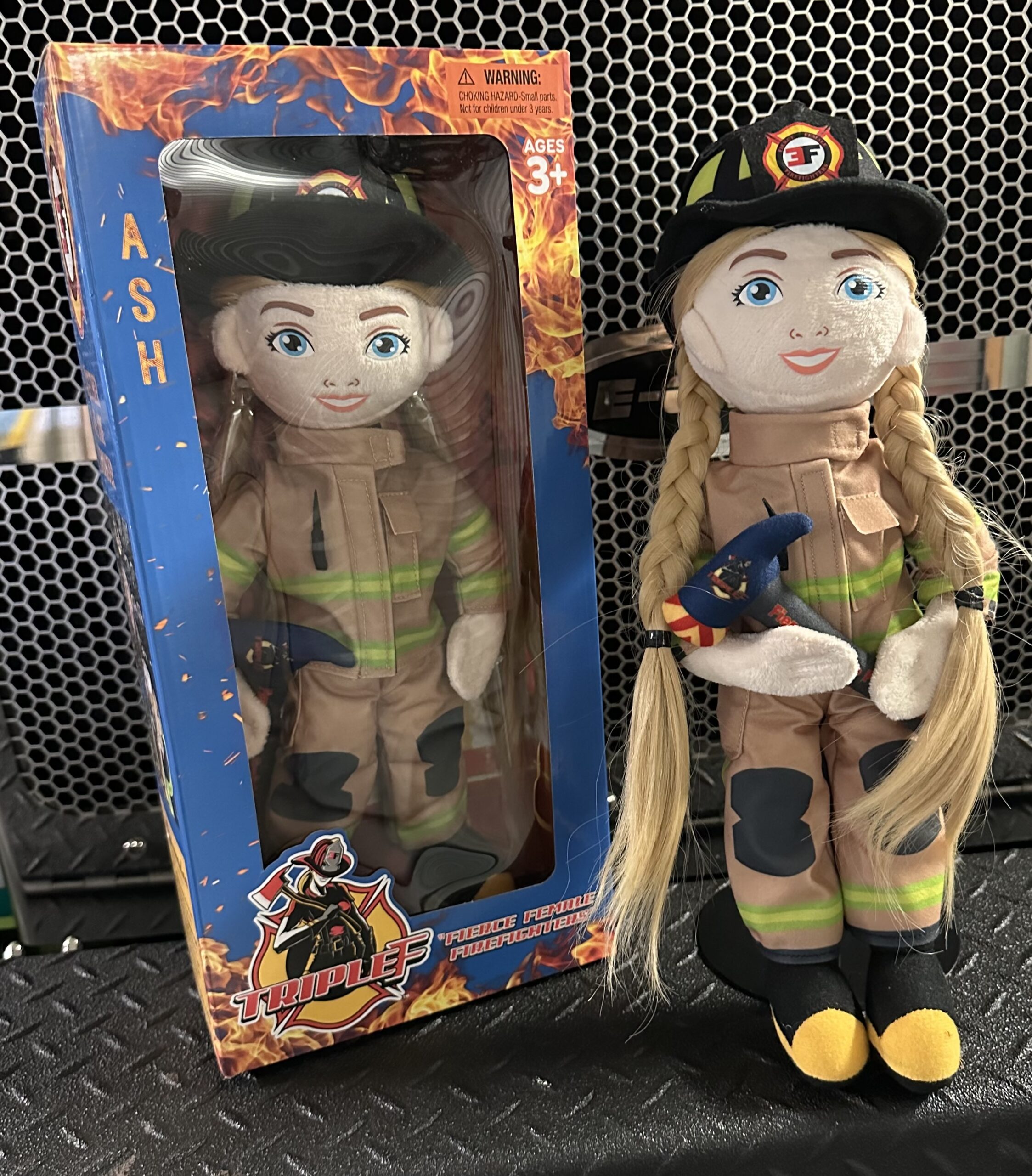 Female Firefighter Plush Doll "Ash" - Triple F